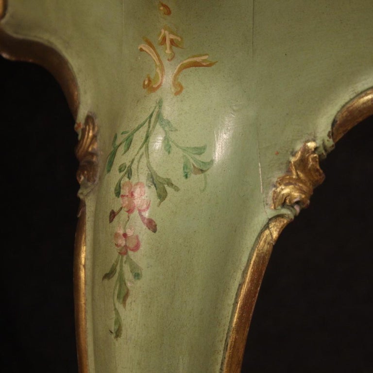 20th Century Lacquered, Gilded and Hand-Painted Wood Venetian Writing ...