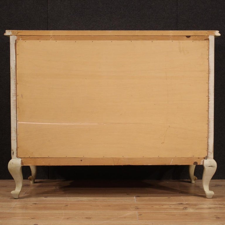 20th Century Lacquered Painted Gold Wood Venetian Commode, 1970 For ...
