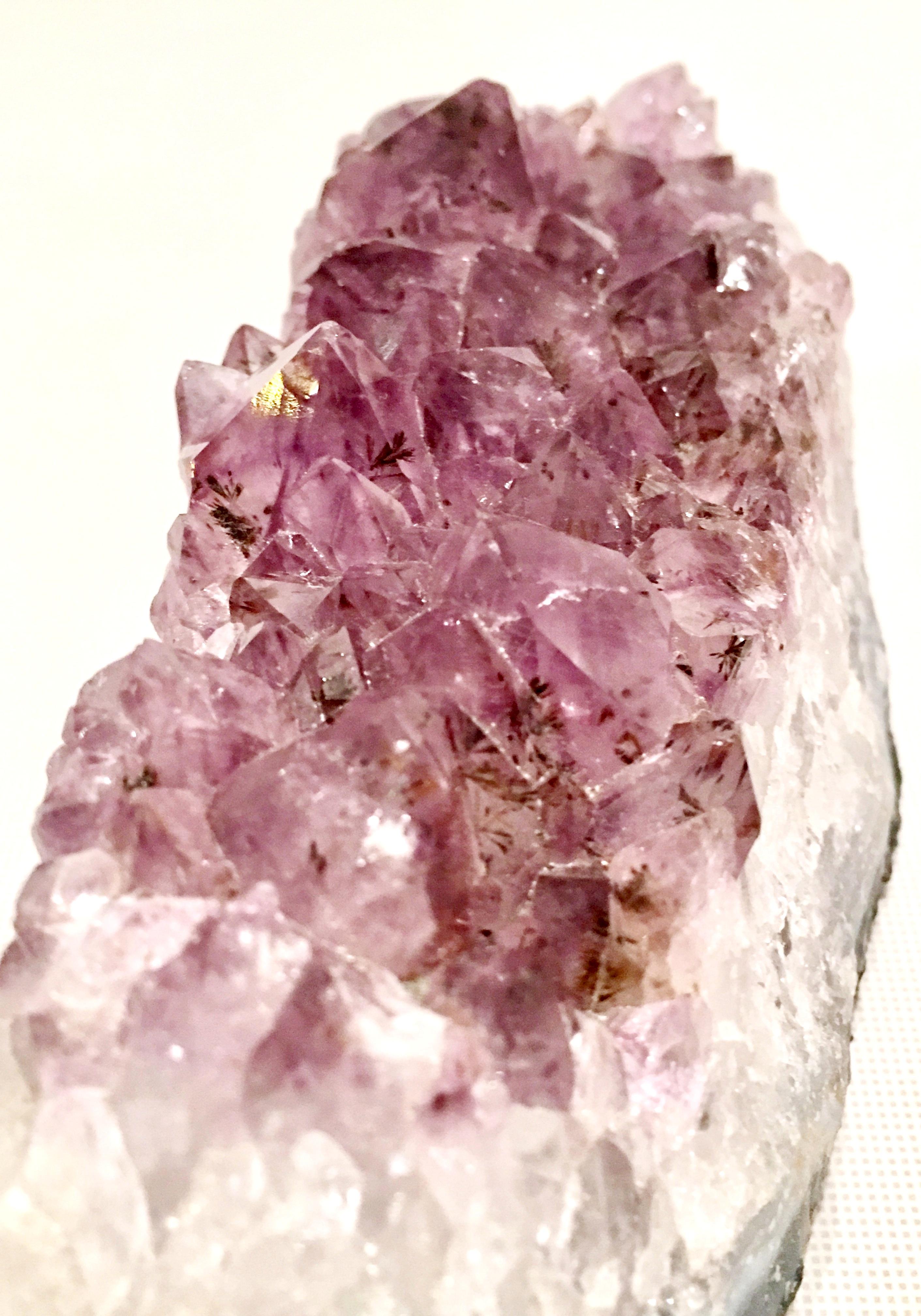 20th Century Large Brazilian Amethyst Geode Fragment Specimen Sculpture ...