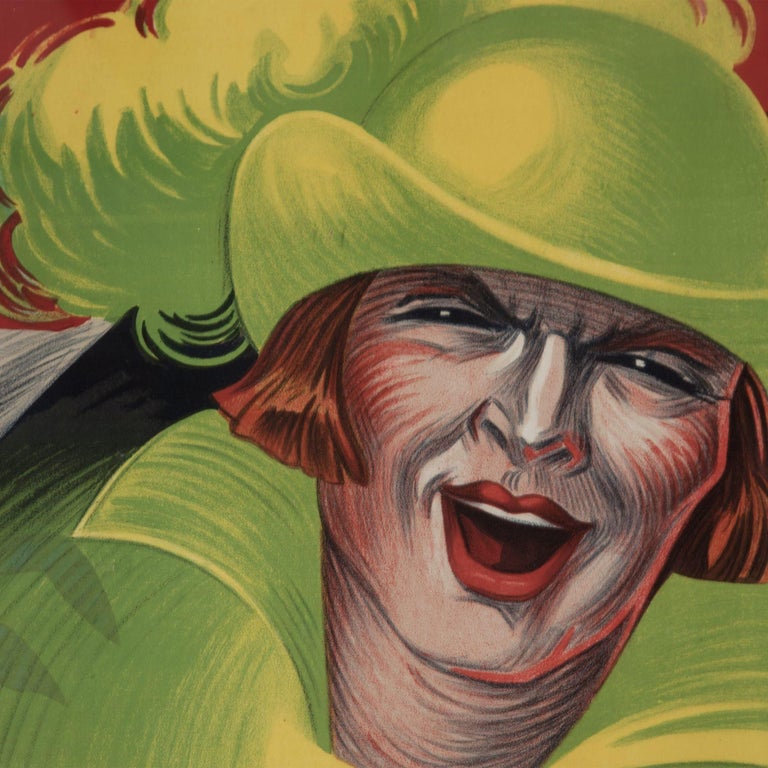 20th Century, Large Framed Absinthe Advertising Poster For Sale at 1stDibs