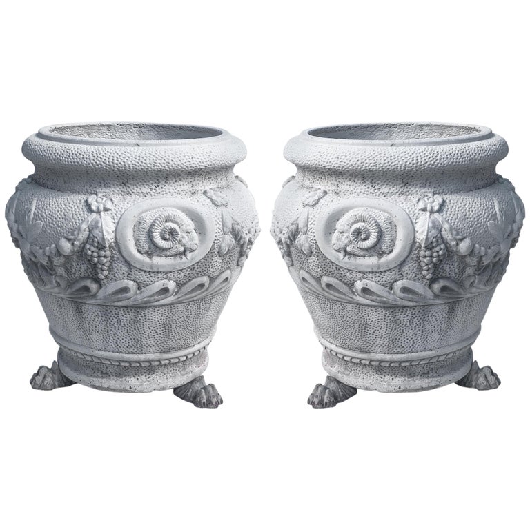 20th Century Large Italian Neoclassical Style Planters by Italgarden, a ...