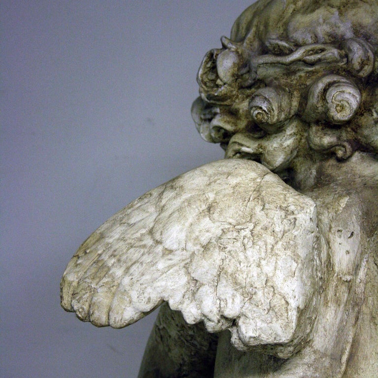 20th Century Large Plaster Cupid Statue at 1stDibs | large plaster ...