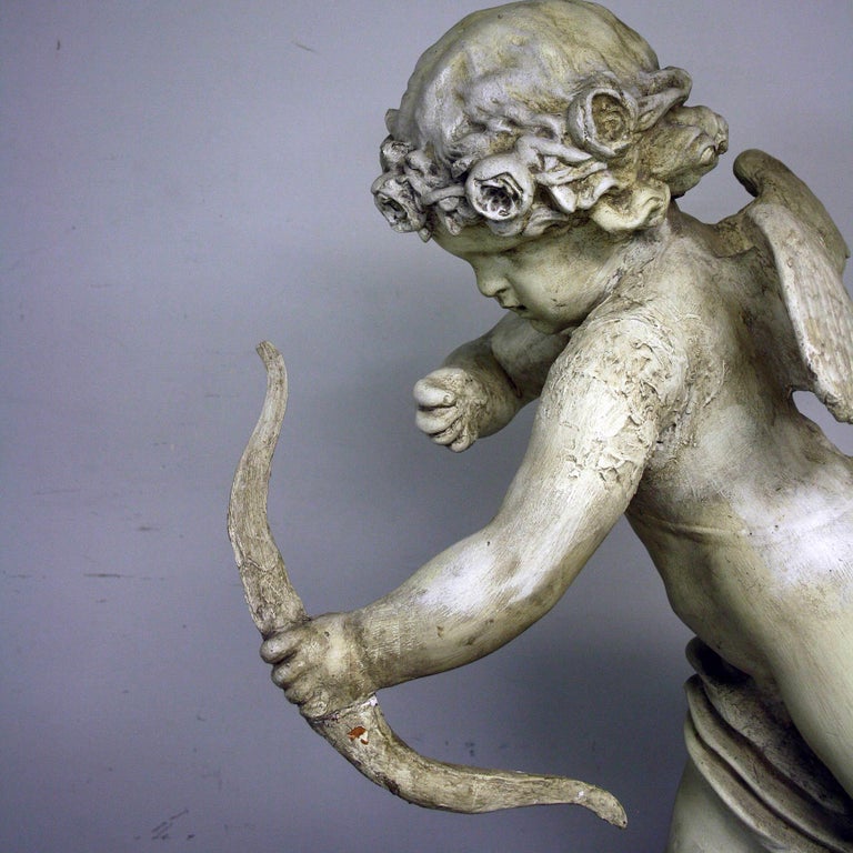 20th Century Large Plaster Cupid Statue at 1stDibs | large plaster ...