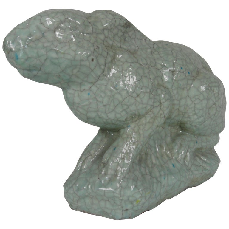 20th Century Large Scale Ceramic Rabbit Sculpture For Sale at 1stDibs
