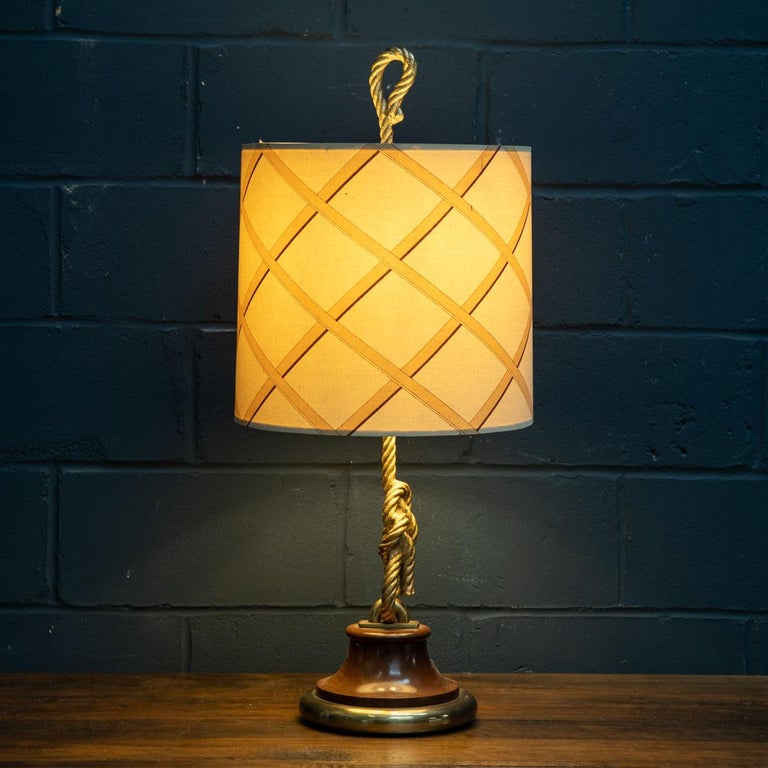 20th Century Large Table Lamp with Original Shade Attributable to Gucci ...
