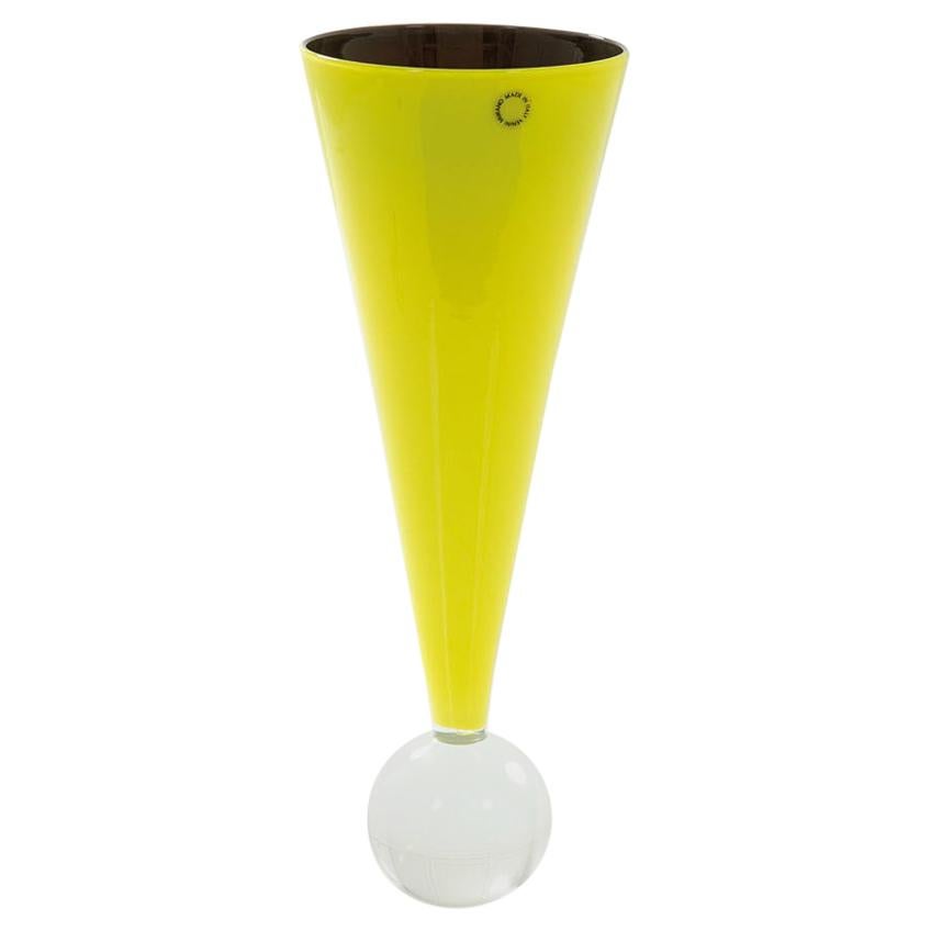 Laura Diaz De Santillana Vase in Murano Glass Venini Production at 1stDibs