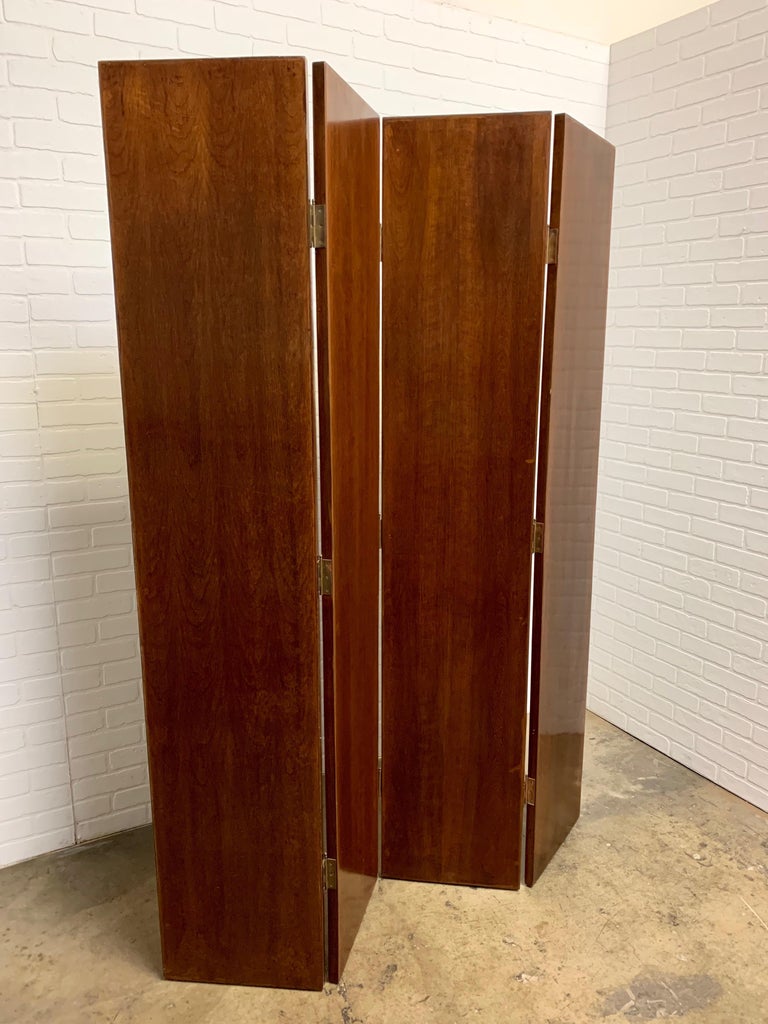 20th Century Leather Book Room Divider at 1stDibs