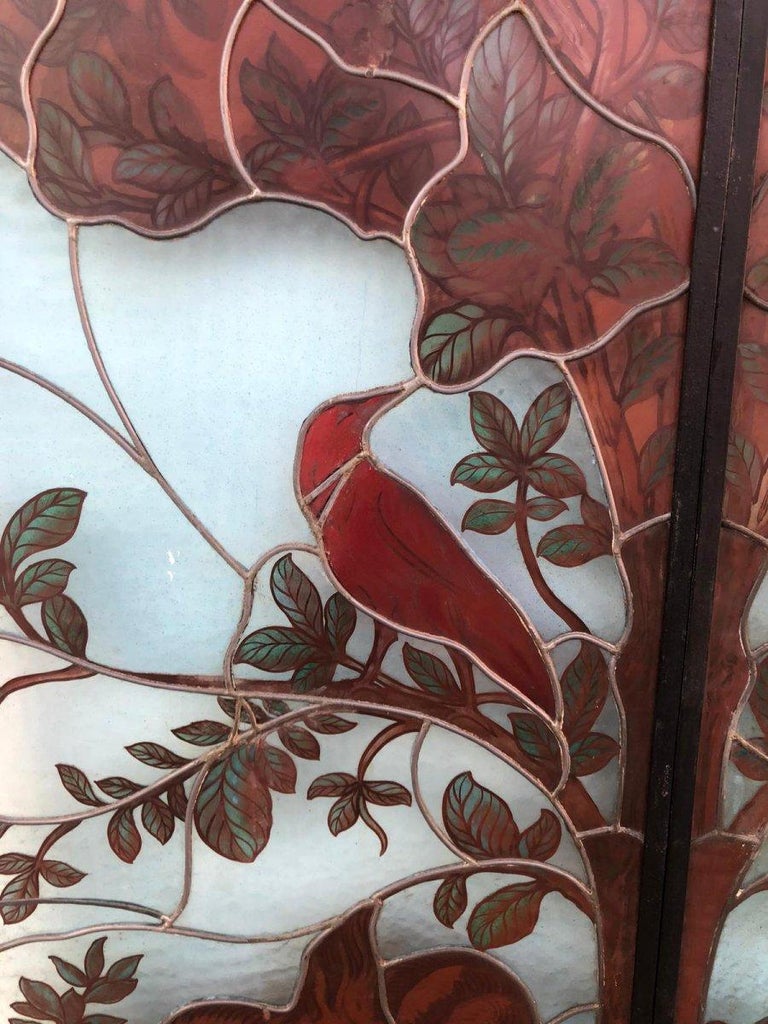 20th Century Liberty Period Italian Stained Glass Window For Sale at ...