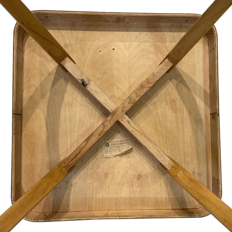 20th Century Light-Brown Czech Walnut Spider Side Table by Jindrich ...