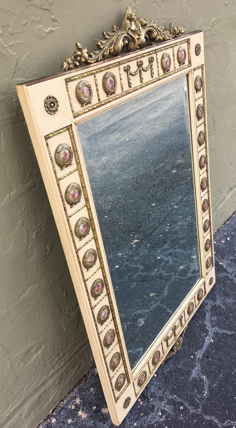 20th Century Louis Philippe Style Wood and Ceramic Console Table and ...