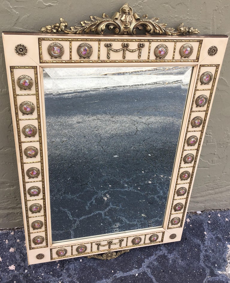 20th Century Louis Philippe Style Wood and Ceramic Console Table and ...