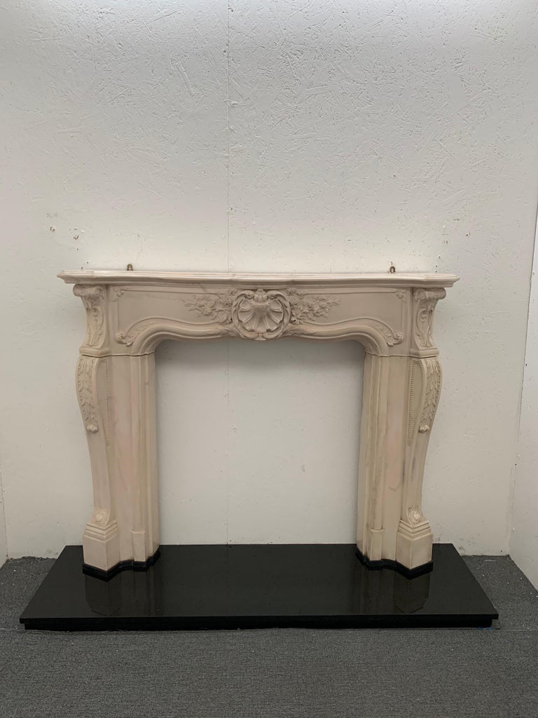 20th Century Louis Versailles White Mable Fireplace at 1stDibs
