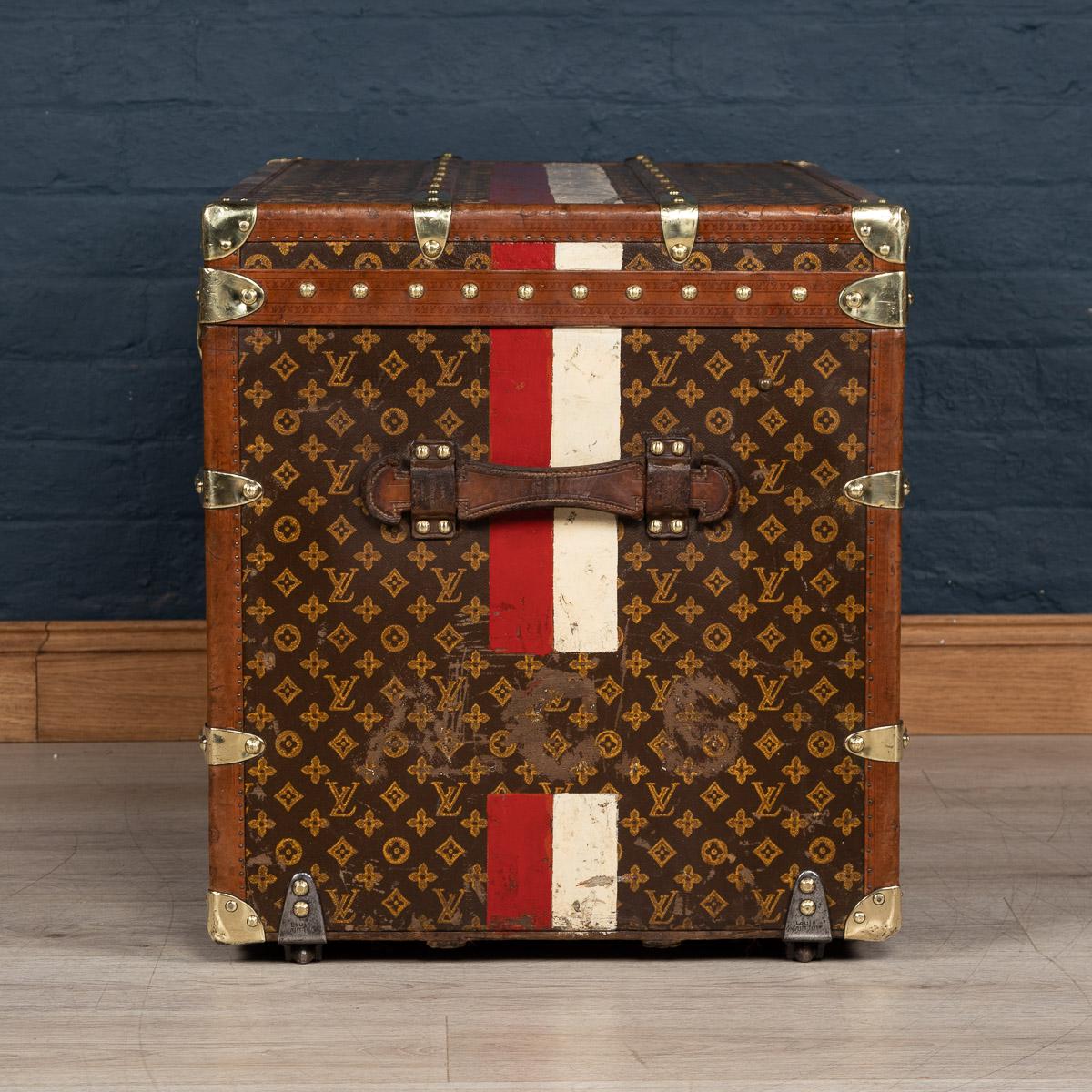 20th Century Louis Vuitton Courier Trunk in Monogram Canvas, Paris ...