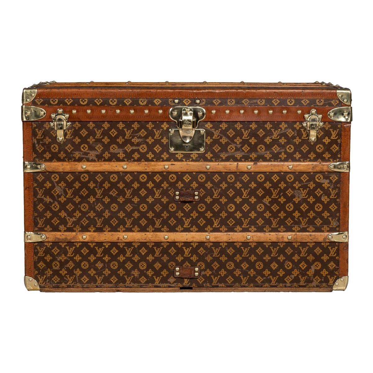 1920s Louis Vuitton Trunk in Monogram Canvas, Louis Vuitton Steamer ...