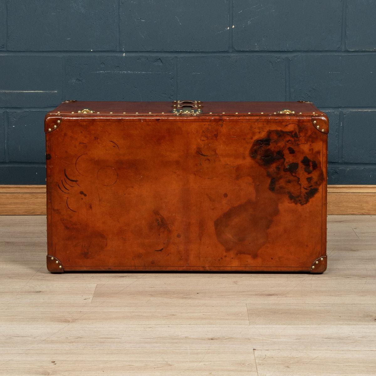 20th Century Louis Vuitton Courier Trunk in Natural Cow Hide, Paris ...