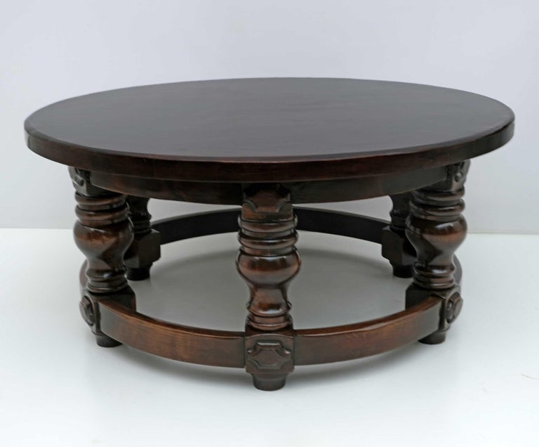 20th Century Louis XIII Style Walnut Coffee Table For Sale at 1stDibs