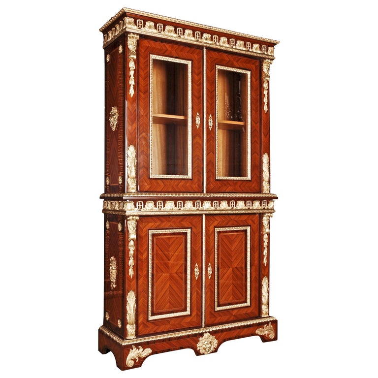 20th Century Louis XIV Style French Library Bookcase For Sale at 1stDibs
