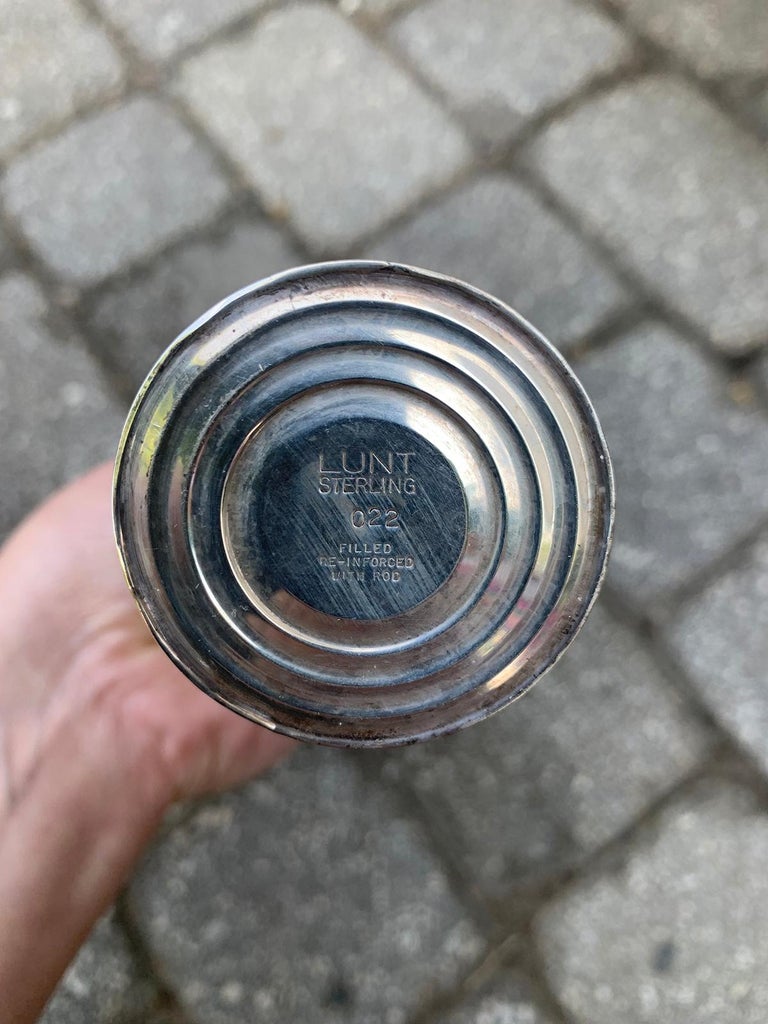 20th Century Lunt Sterling Silver Trumpet Base, Marked at 1stDibs