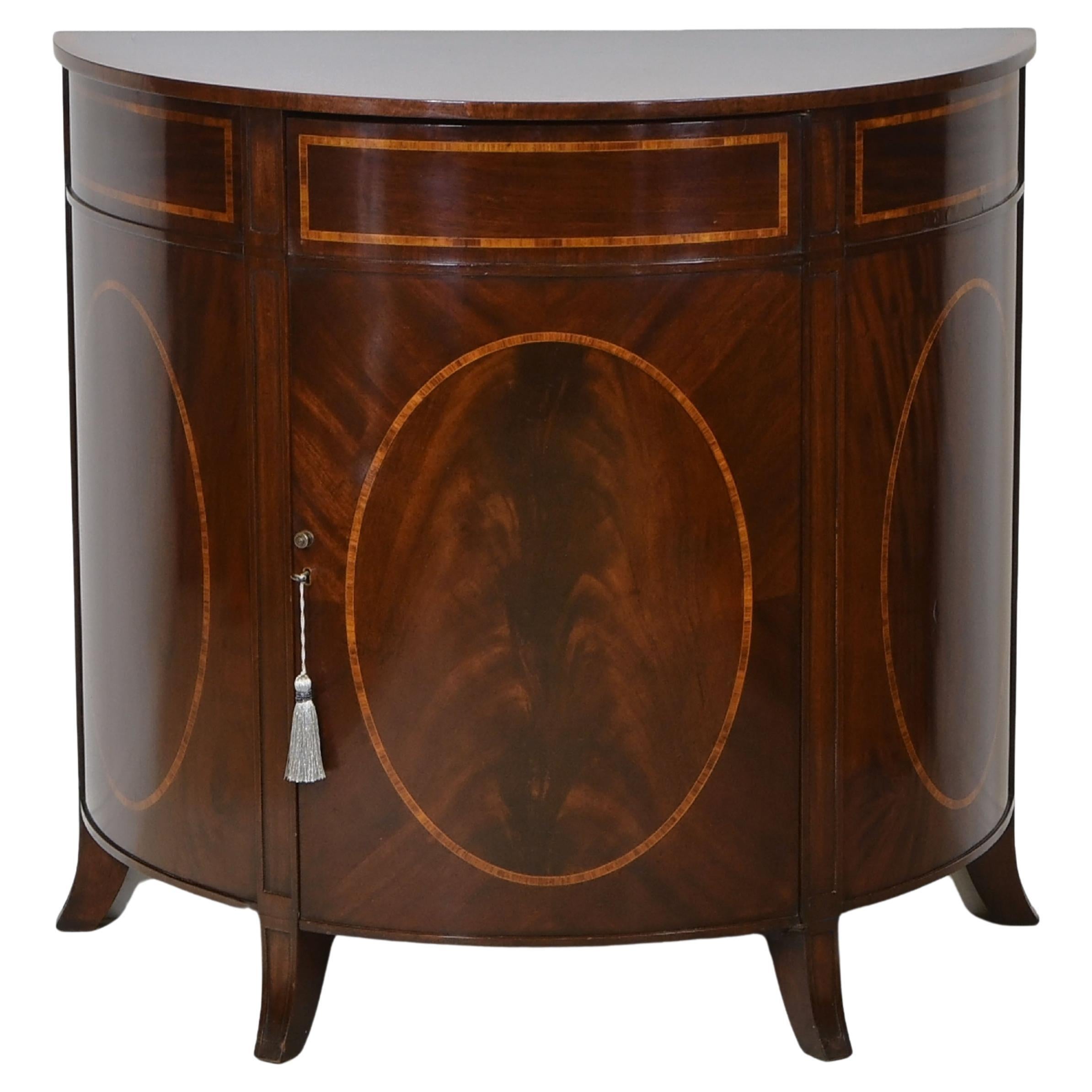 Continental Demilune Cabinet, circa 1790 at 1stDibs