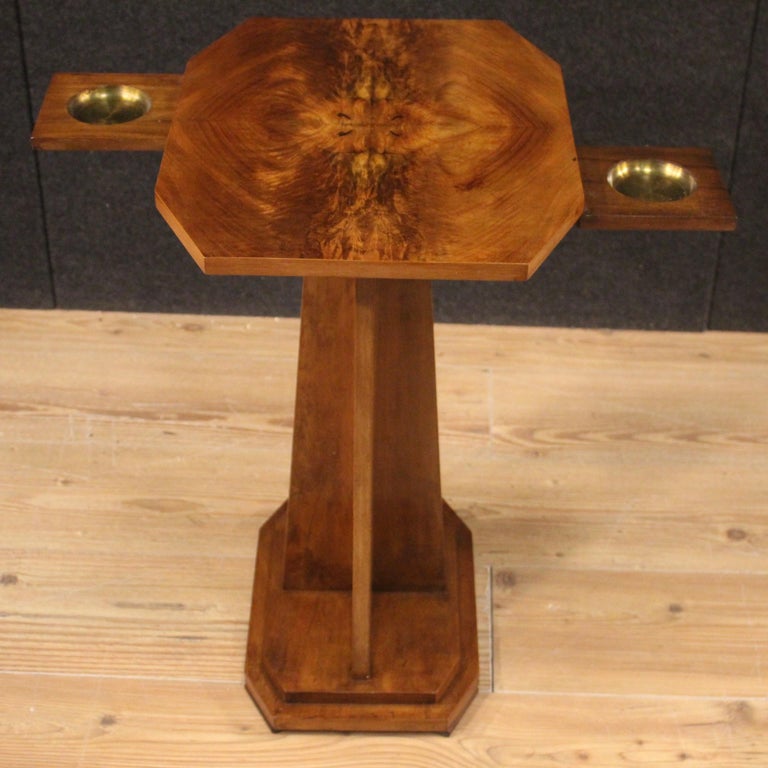 20th Century Mahogany Wood French Art Deco Style Smoking Table, 1950 at ...