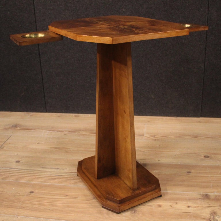 20th Century Mahogany Wood French Art Deco Style Smoking Table, 1950 at ...