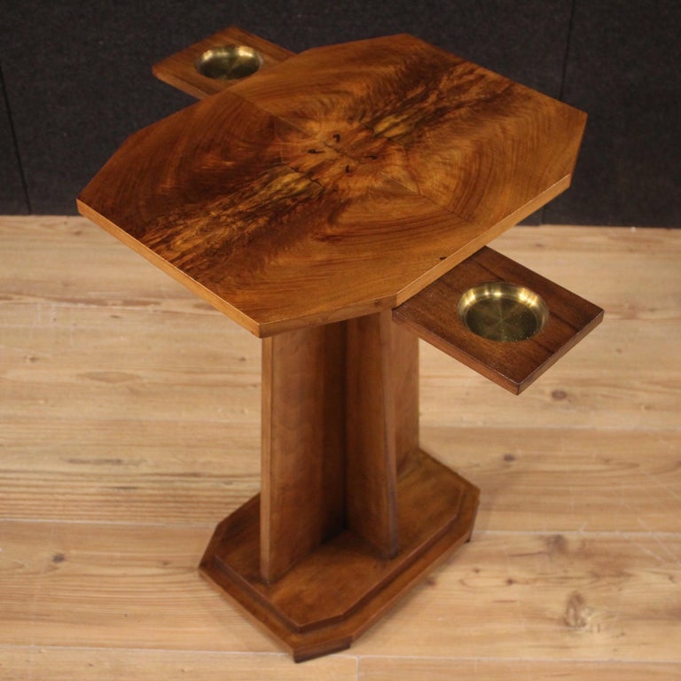 20th Century Mahogany Wood French Art Deco Style Smoking Table, 1950 at ...