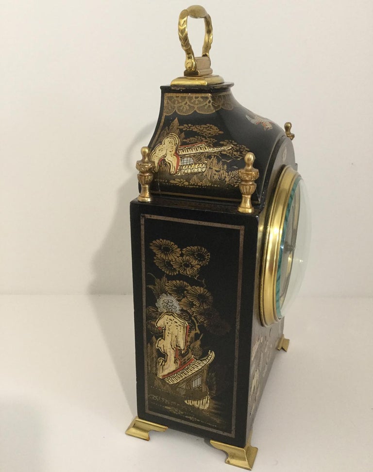Black Chinoiserie Clock, Retailed By Mappin and Webb, London, circa ...