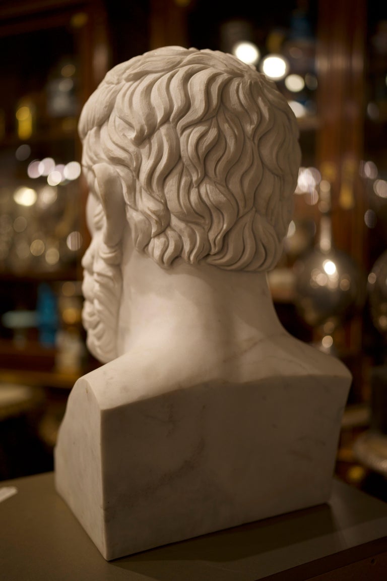 20th Century Marble Bust of Solon Greek Lawmaker, Statesman and Poet ...