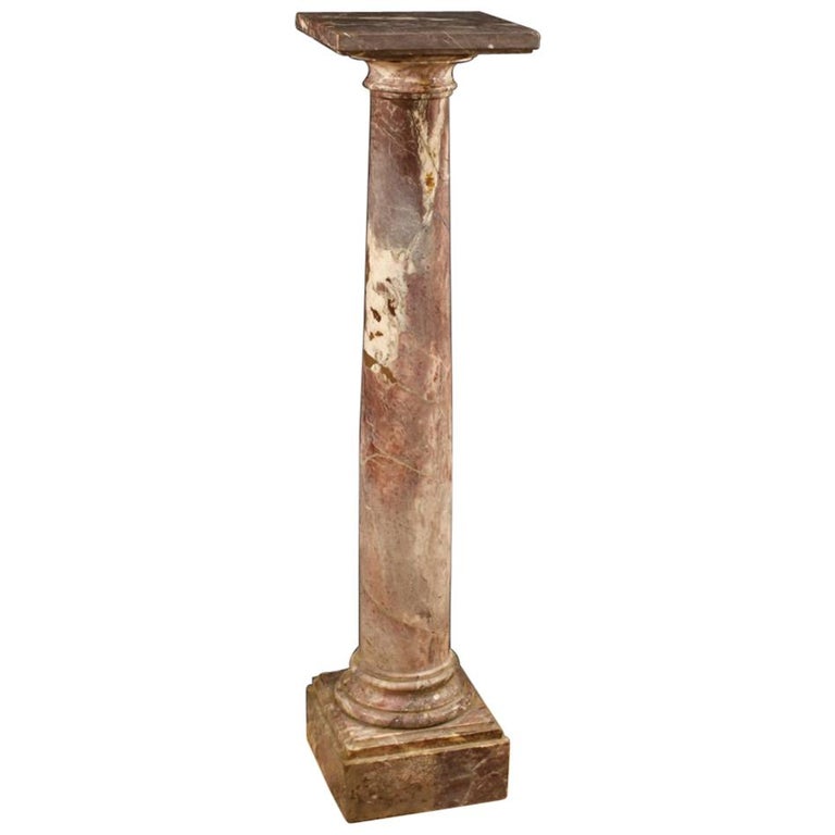 20th Century Marble French Column, 1920 For Sale at 1stDibs
