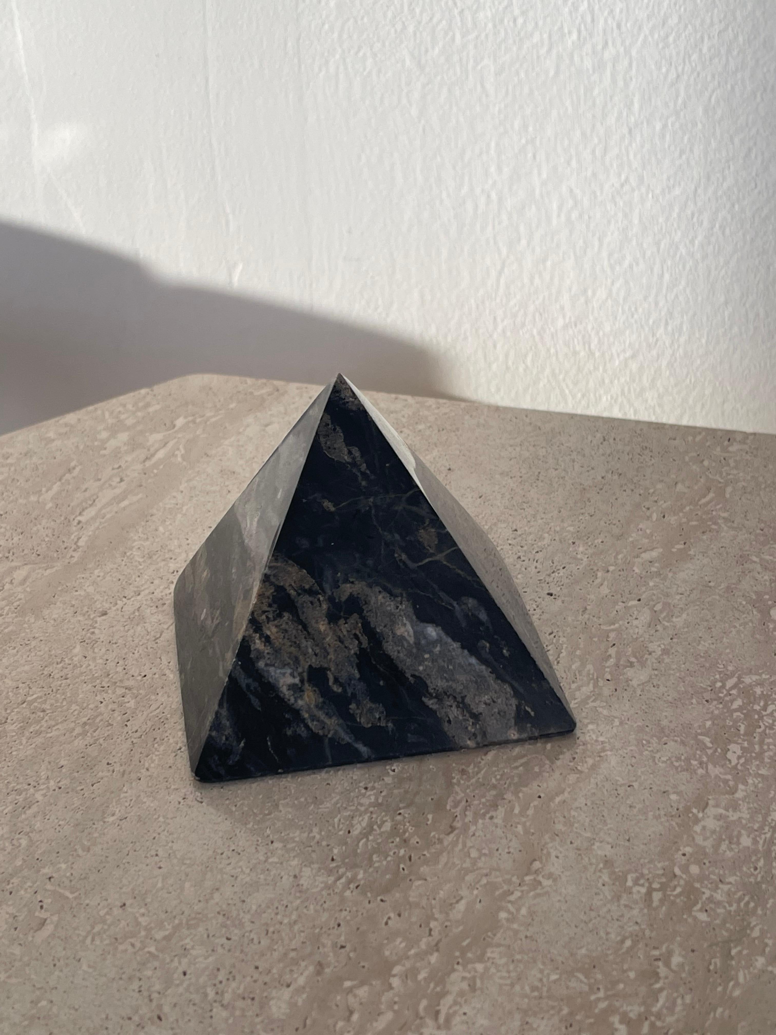 20th Century Marble Pyramid Paperweight For Sale at 1stDibs