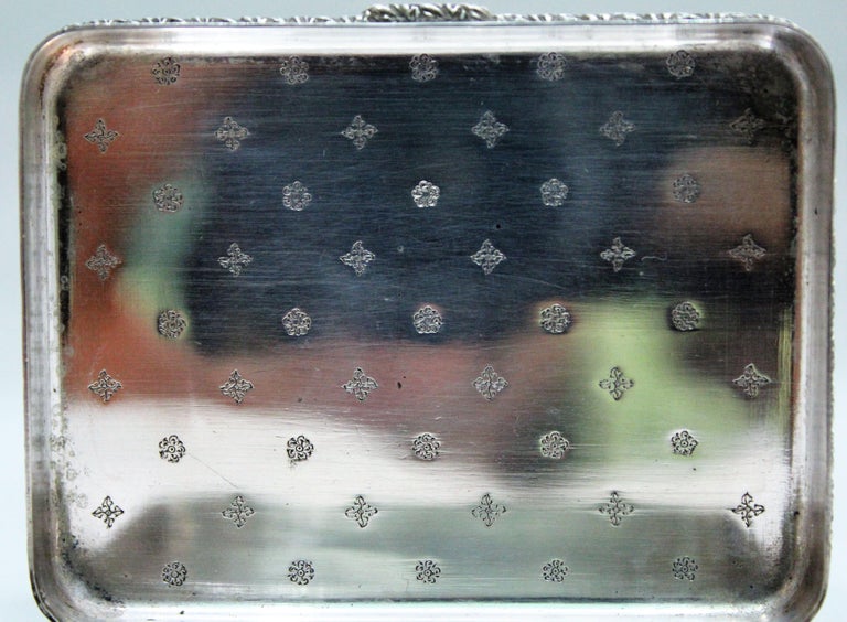 20th Century Mario Buccellati Silver Box Engraved, Italy, 1920s For ...