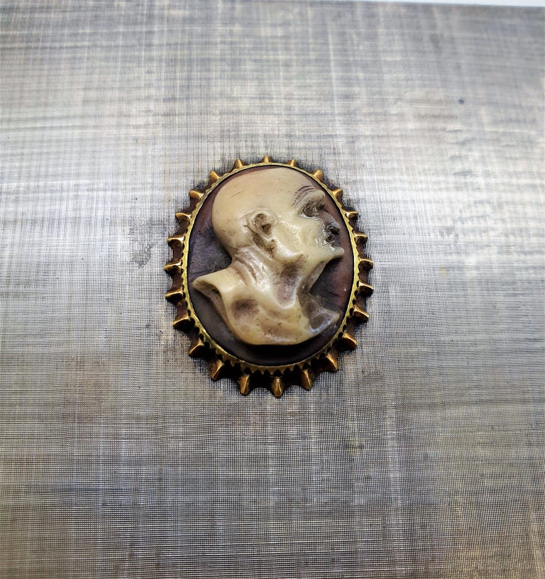 20th Century Mario Buccellati Siver Cigarette Box with Cameo, Italy For ...