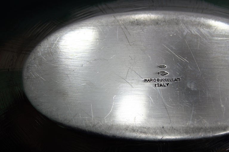 20th Century Mario Buccellati Sterling Silver Engraved Chestnut Bowl ...