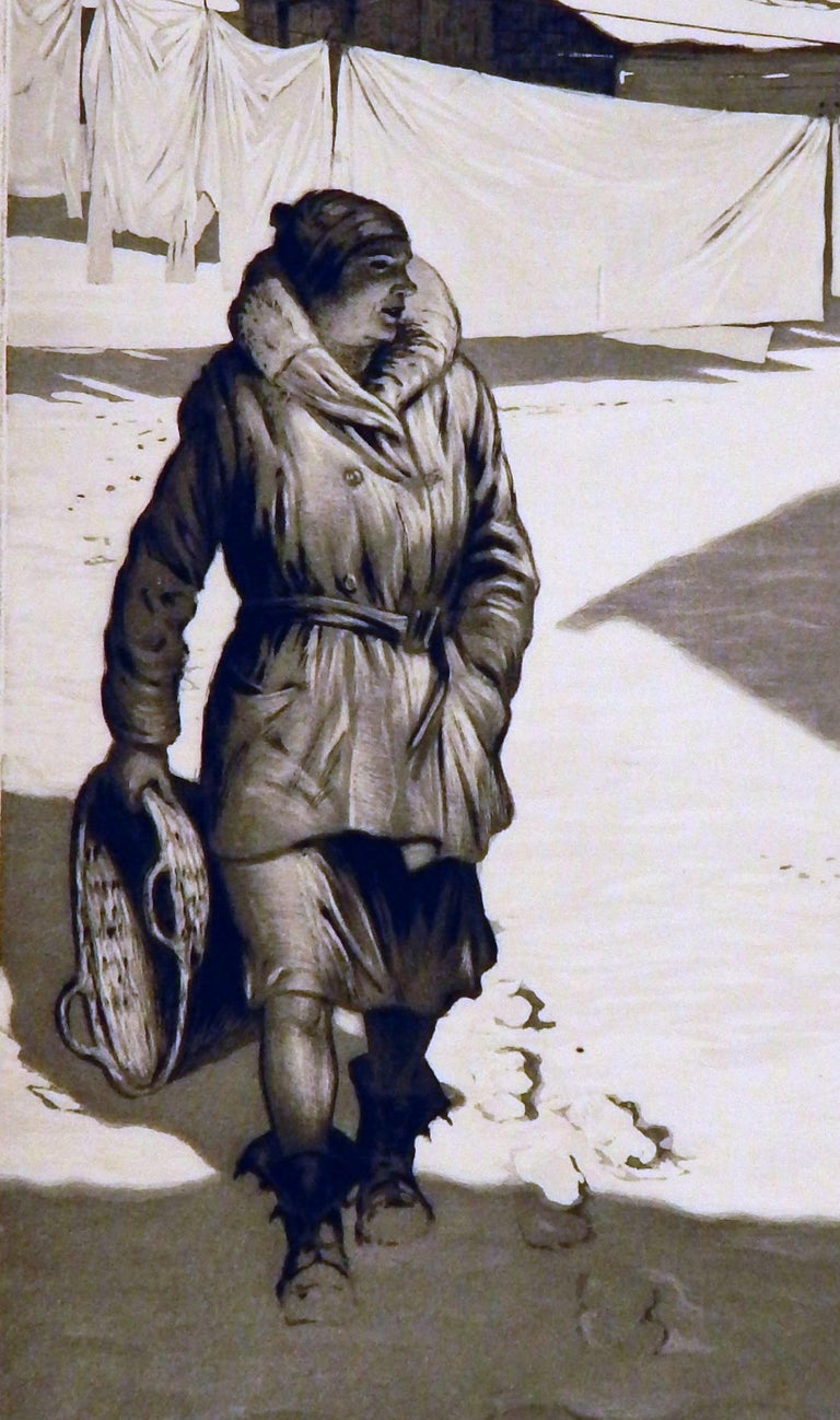 20th Century Master Printmaker Martin Lewis Etching, 1932, White Monday ...