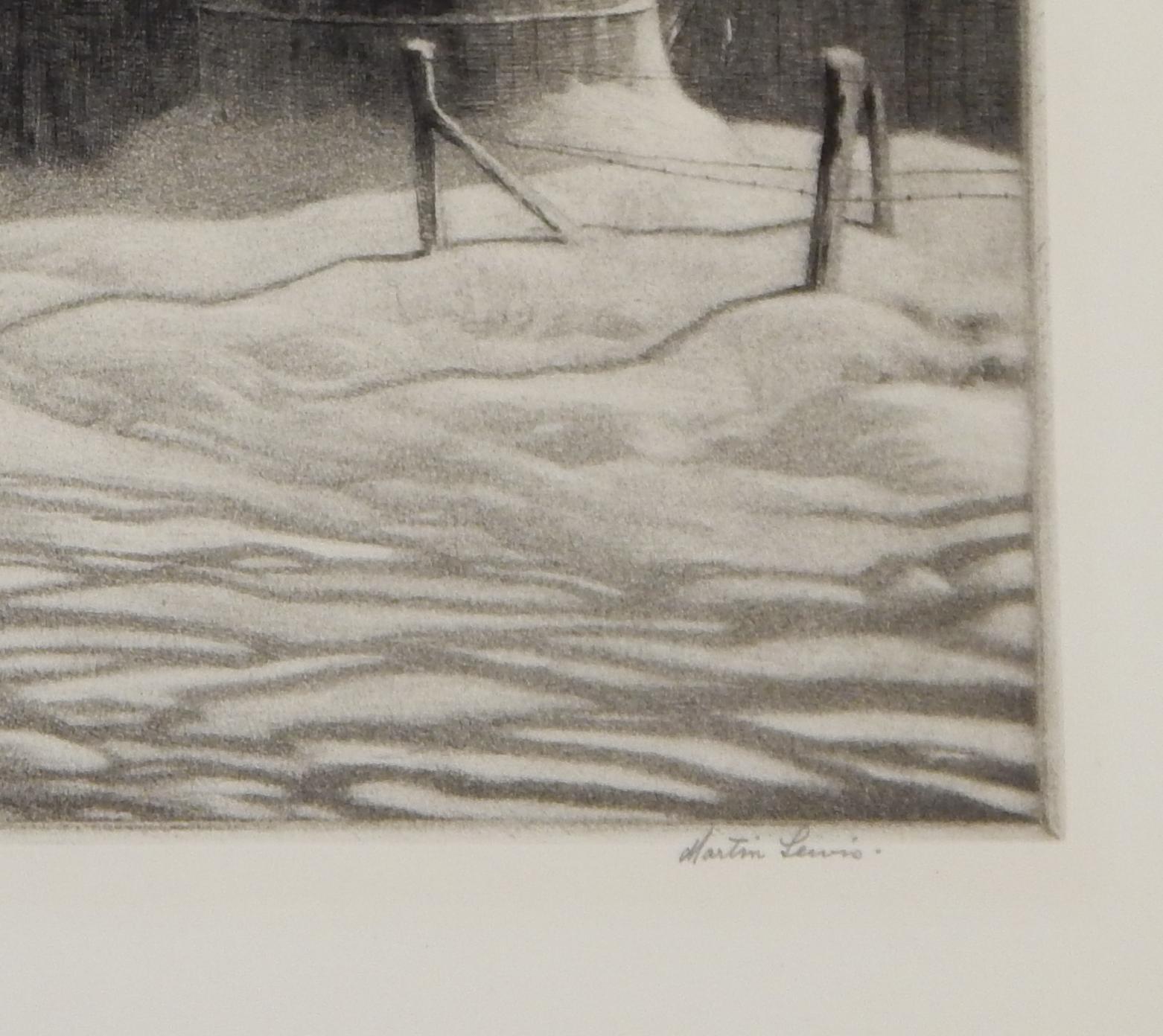 Martin Lewis 20th Century Master Printmaker, Etching, 1933, R.F.D. For ...