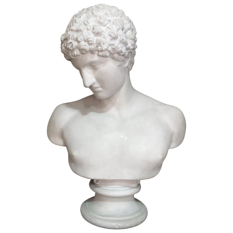 20th Century Men Plaster Bust Apollo, 1940s at 1stDibs