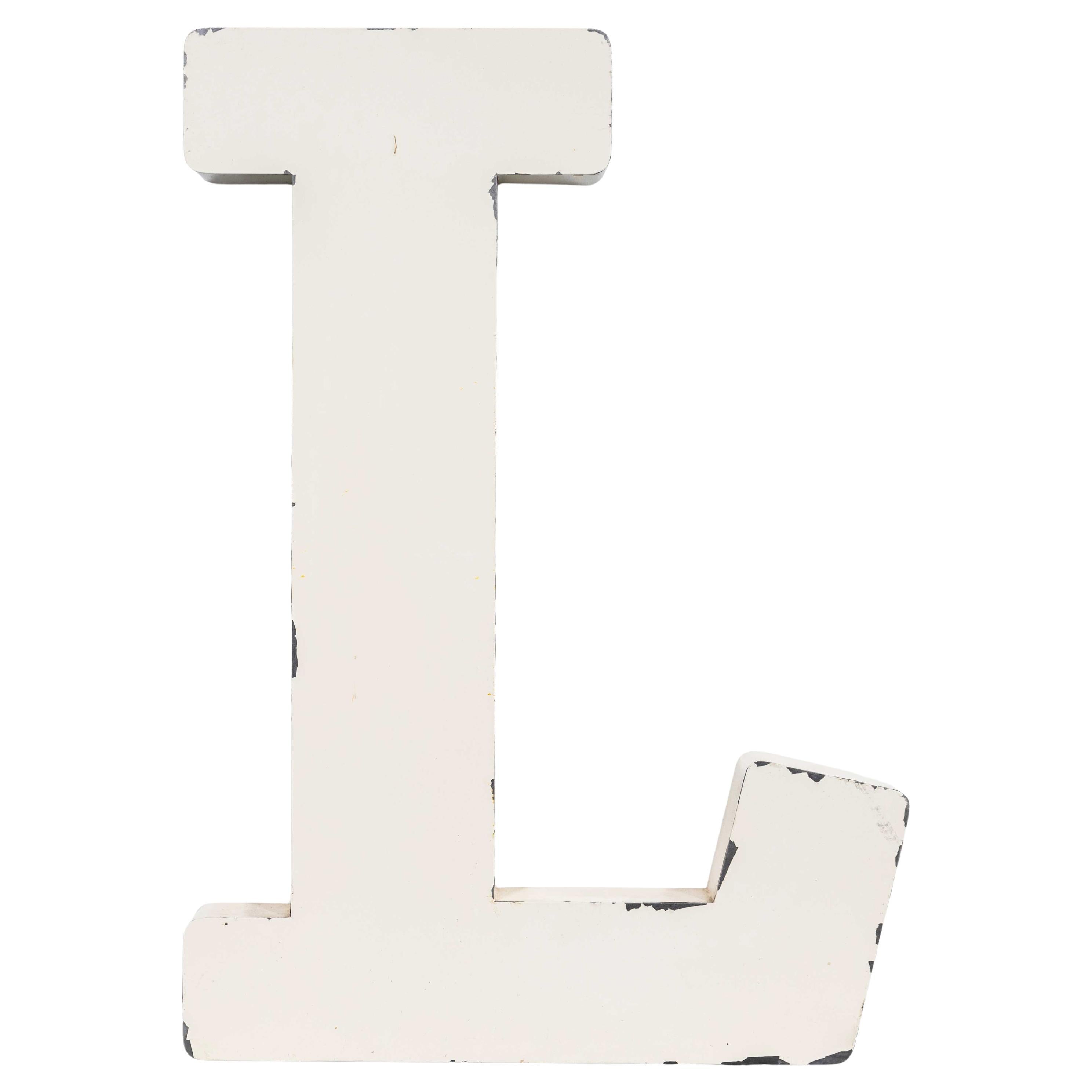 20th Century Metal Large Shop Signage Letter - N For Sale at 1stDibs