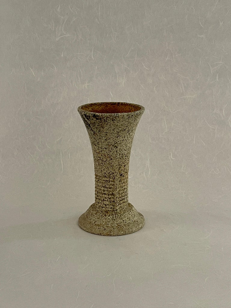 20th Century Metal Textured Vase For Sale at 1stDibs