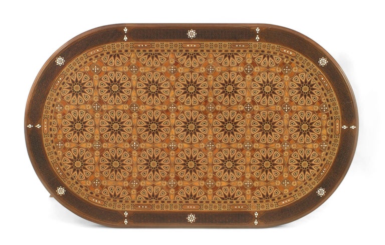 Middle Eastern Syrian Carved Fretwork Dining Table For Sale at 1stDibs ...