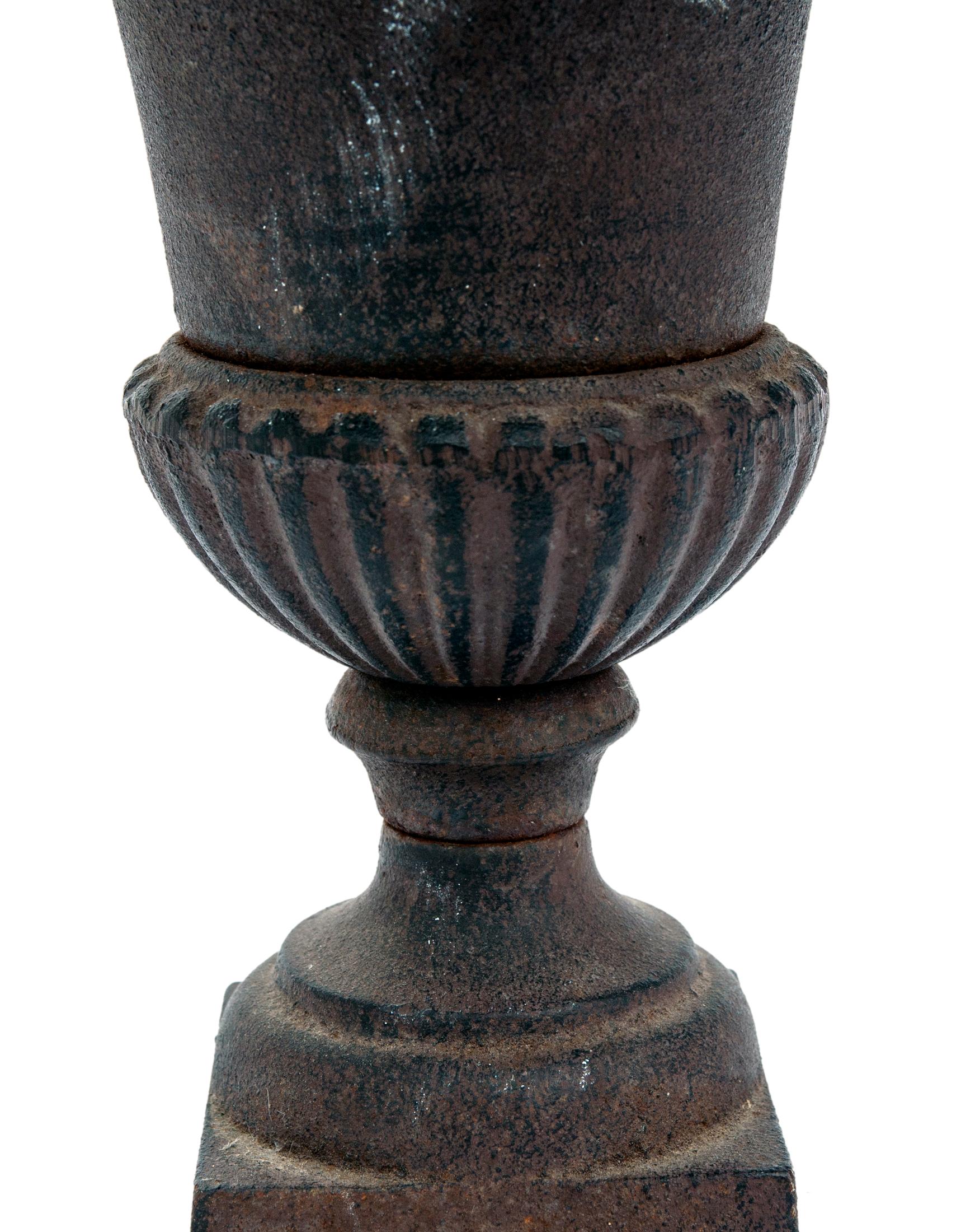 20th Century Miniature Iron Urn For Sale at 1stDibs