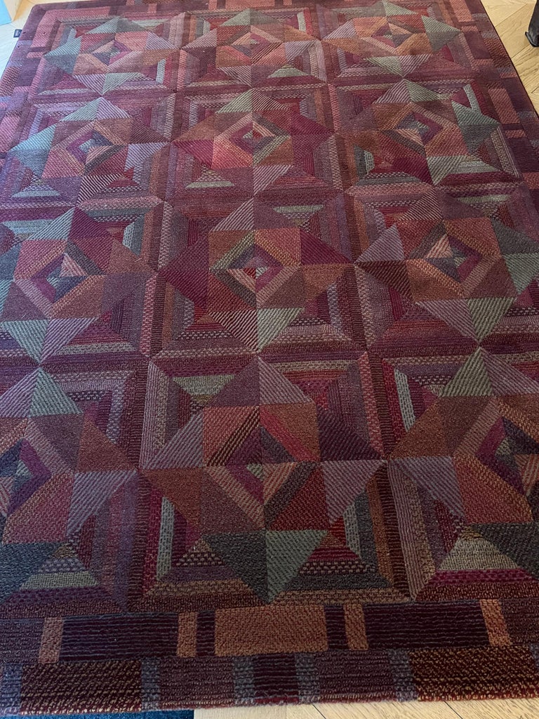 20th Century Missoni Casa Purple, Brown, Wine Coloured and Rug, circa ...