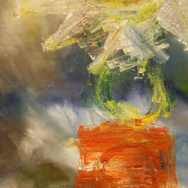 20th Century Mixed Media On Canvas Modern Dutch Abstract Painting, 1980 ...