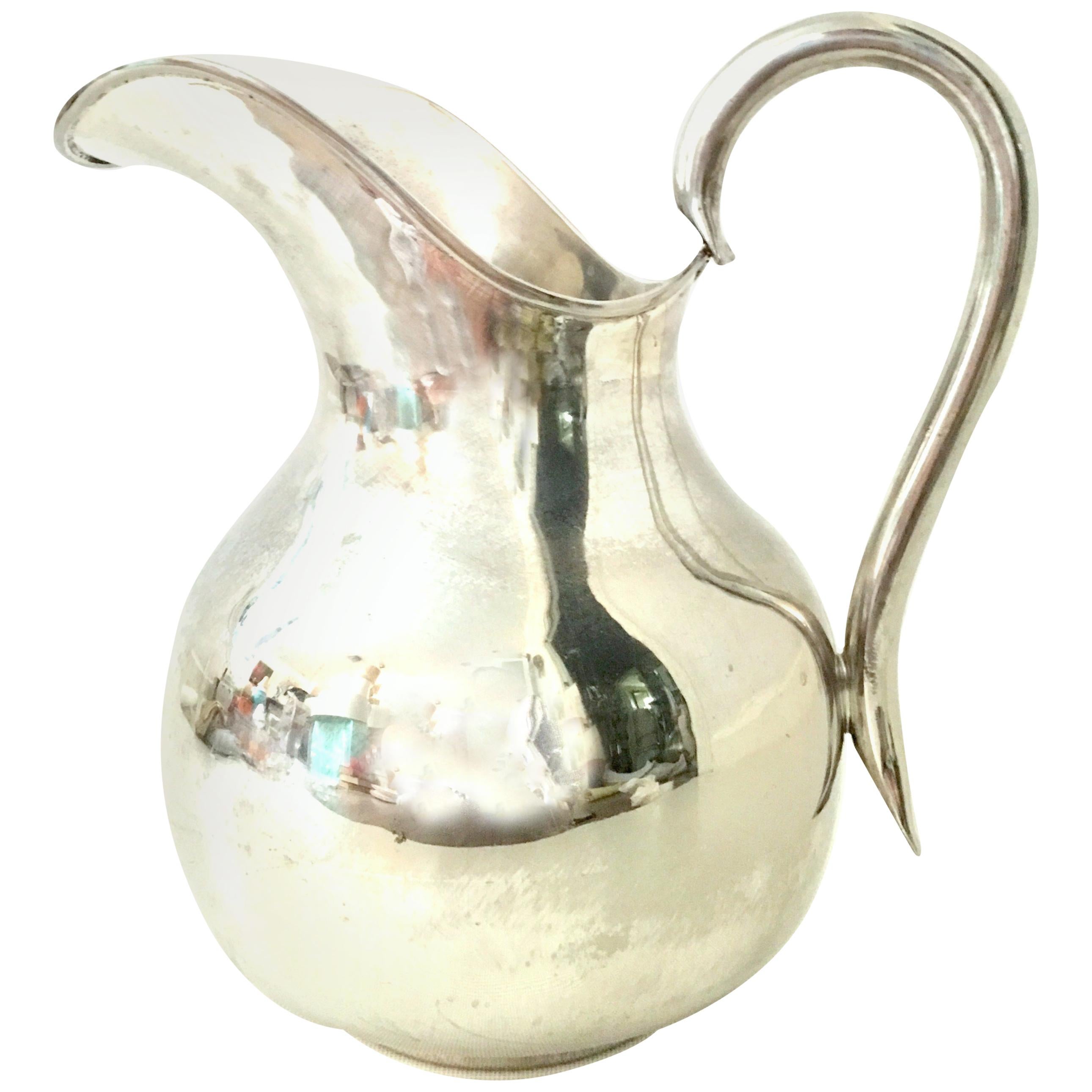 20th Century Modernist Mexican Silver Plate Pitcher-Signed at 1stDibs