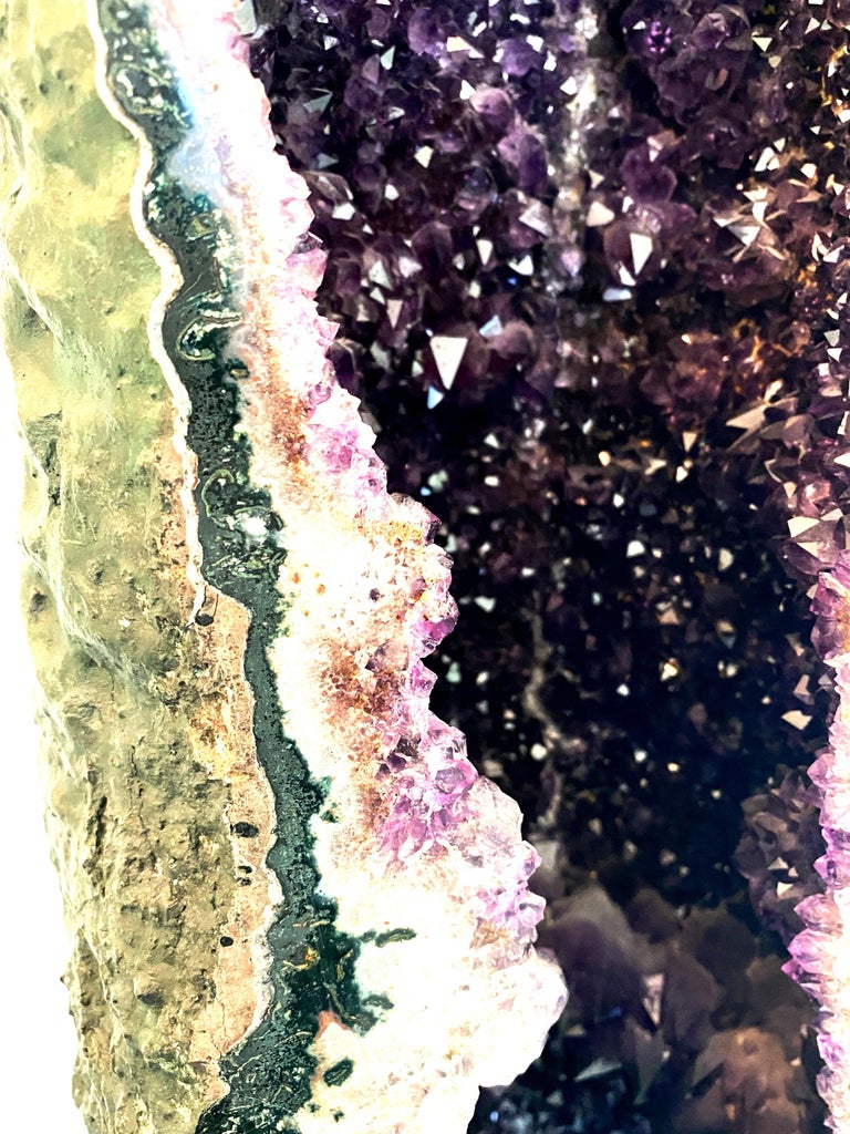 20th Century Monumental Brazilian Cathedral Amethyst Geode and Custom ...