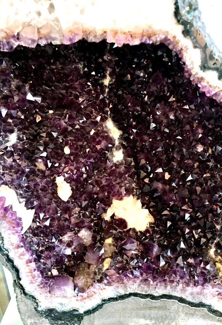 20th Century Monumental Brazilian Cathedral Amethyst Geode and Custom ...