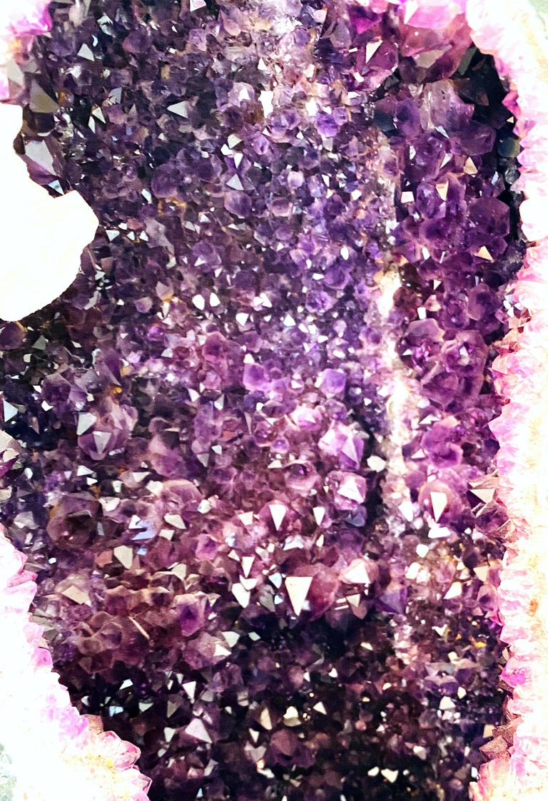 20th Century Monumental Brazilian Cathedral Amethyst Geode and Custom ...