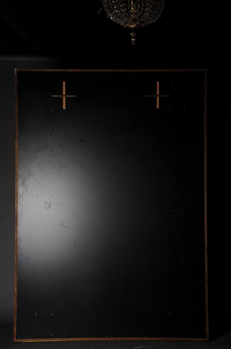 20th Century Monumental Designer Standing Mirror, Italy, Silver For ...