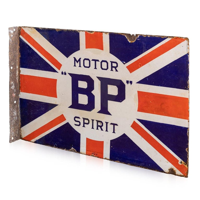 20th Century Motor "Bp" Spirit' Enamel Advertising Sign, circa 1910 For ...