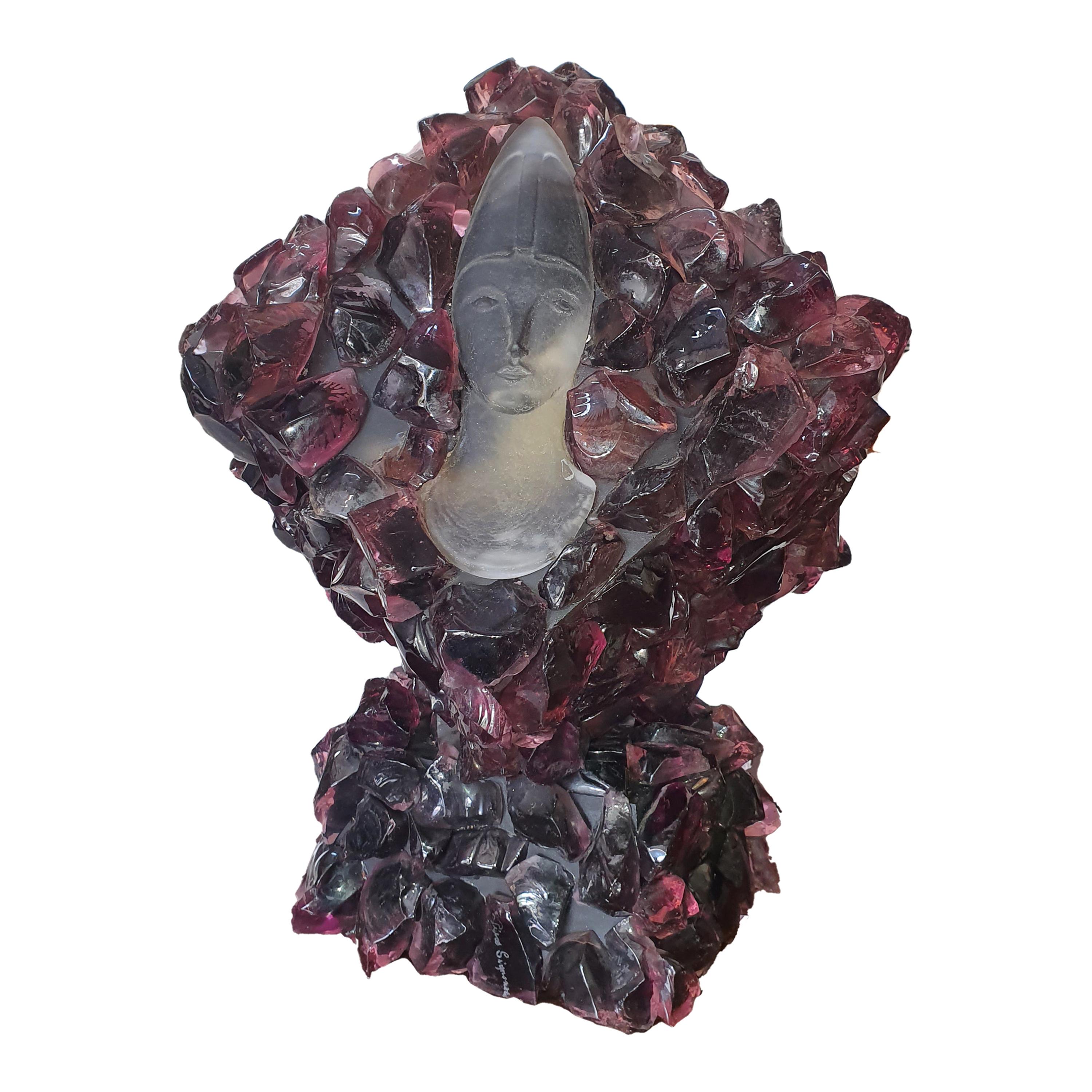 Pino Signoretto, Yellow Orb Sculpture For Sale at 1stDibs