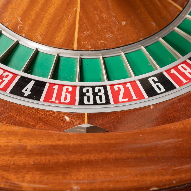 20th Century Novelty Coffee Table with a Working Roulette Wheel at 1stDibs